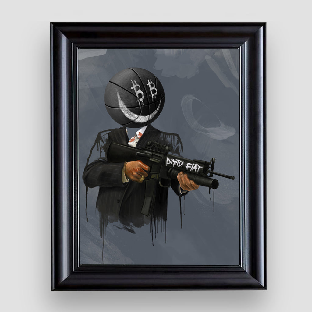 cash face bitcoin, premium tablo – Kinnsich