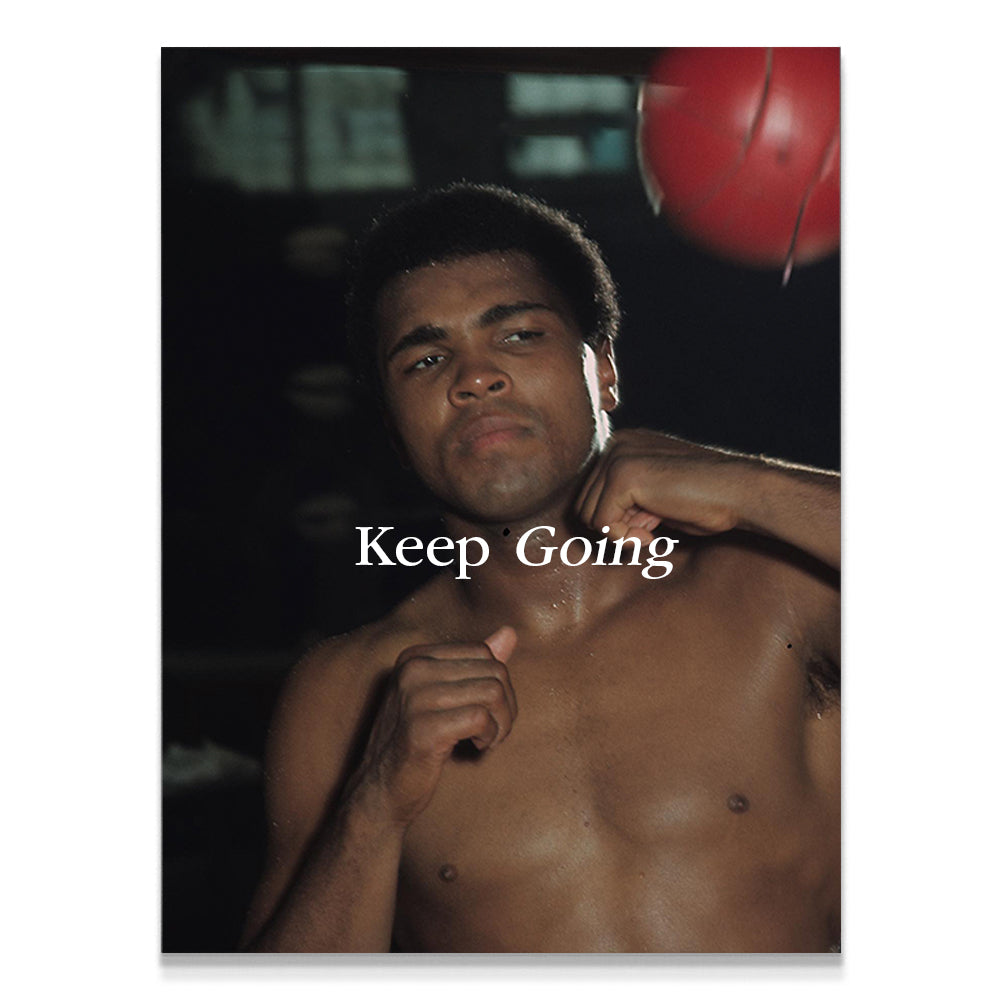 keep going v2, muhammed ali, kanvas tablo – Kinnsich