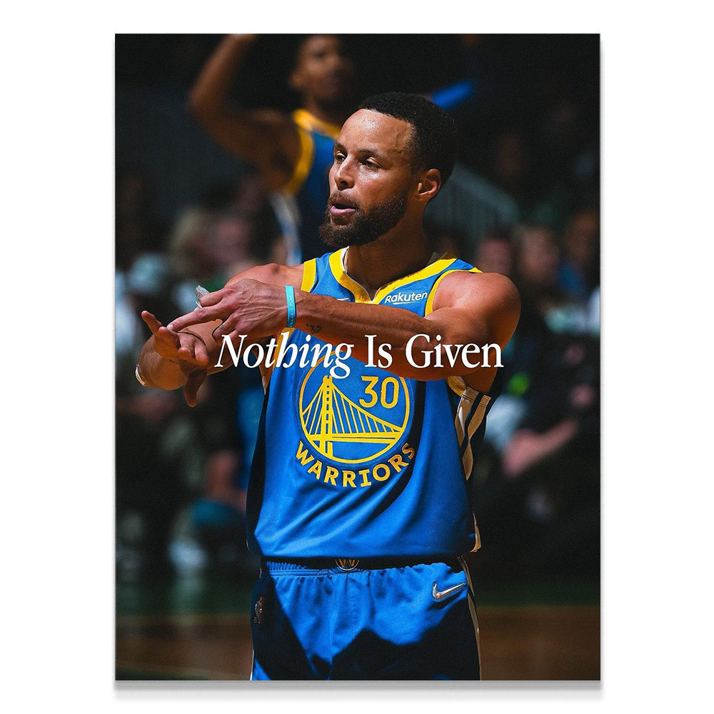 nothing is given, stephen curry, kanvas tablo – Kinnsich